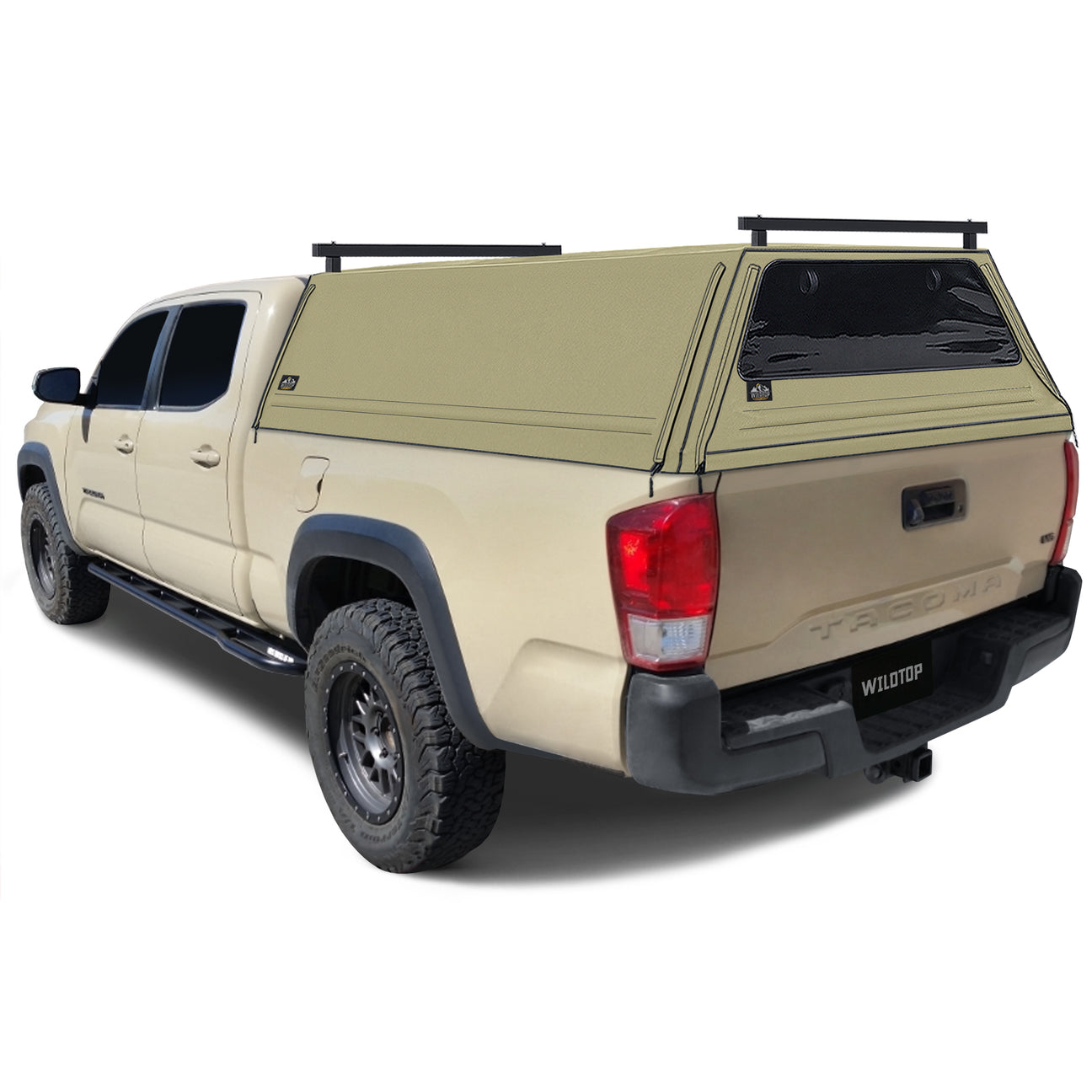 WildTop 3rd Gen Toyota Tacoma Truck Cap 2016-2023 6ft Bed (73.7 in ...